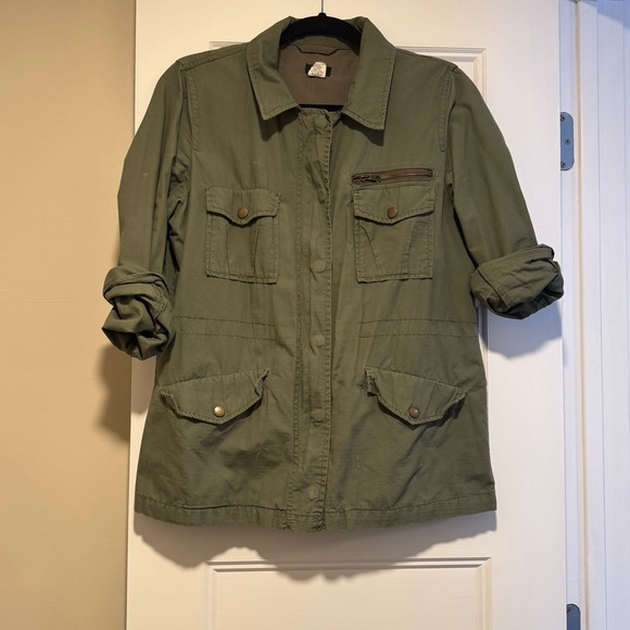 J. Crew | Jackets & Coats | Jcrew Green Utility Jacket | Poshmark